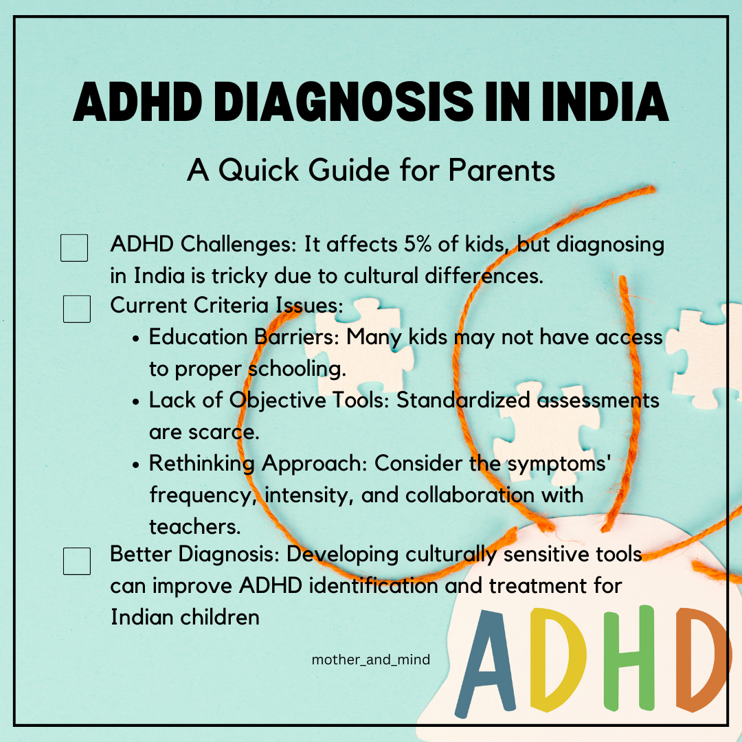 ADHD Diagnosis Challenges in India: A Call for Culturally Relevant ...