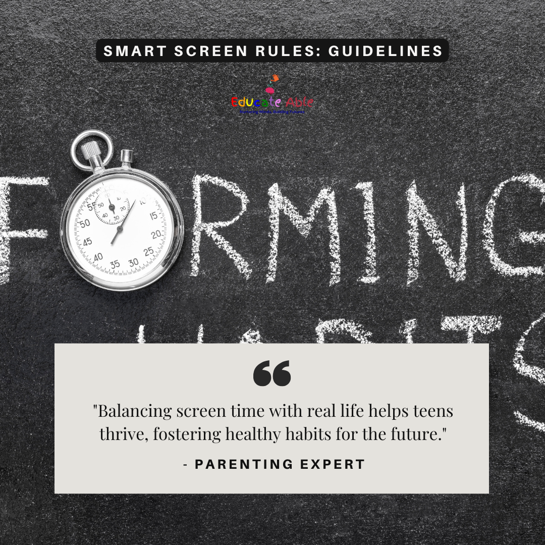 Navigating the Digital World: Smart Screen Rules for Teens – EducateAble